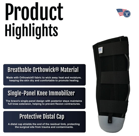 Below Knee Amputee Rigid Dressing Protector Single Panel – Restorative ...